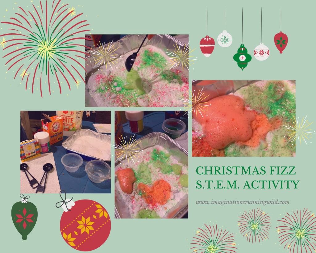 Christmas Fizz STEM Activity -Imaginations Running Wild-